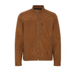 Lederimitatjacke Blend "Lederimitatjacke BHOuterwear", Herren, Gr. L, braun (toffee), Obermaterial: 100% Polyester PES., regular fit normal, Jacken
