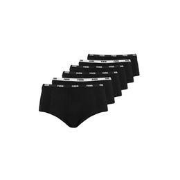 Panty Puma "Panty 6er Pack", Damen, Gr. M, schwarz, Obermaterial: 95% Baumwolle CO. 5% Elasthan EL., Unterhosen Panty