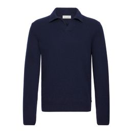 Longsleeve Casual Friday "Strickpullover CFKARL LAMBSWOOL", Herren, Gr. S, blau (navy blazer), Obermaterial: 80% Wolle mw. 20% Polyamid PA., Pullover