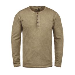 !Solid Rundhalsshirt SOLID "Rundhalsshirt SDTimur", Herren, Gr. M, braun (dune), Obermaterial: 100% Baumwolle CO., Shirts Rundhalsshirt
