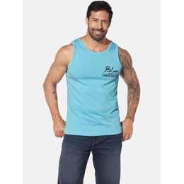 Muskelshirt Jan Vanderstorm "Tanktop FELTON", Herren, Gr. 3XL, blau (t&uuml;rkis), Obermaterial: 100% Baumwolle CO., Tops