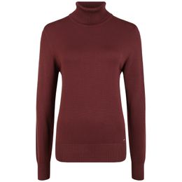 Rollkragenpullover oxmo "Rollkragenpullover OXWinala", Damen, Gr. M, braun (chocolate truffle), Obermaterial: 70% Viskose CV. 30% Nylon NY., Pullover Rollkragenpullover