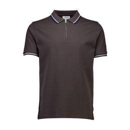 Poloshirt LINDBERGH "LINDBERGH Poloshirt", Herren, Gr. L, ebony braun, Obermaterial: 100% Baumwolle, l&auml;ssig geschnitten, Shirts