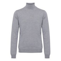 Strickfleece-Pullover Casual Friday "Strickpullover CFKonrad", Herren, Gr. 3XL, grau (light grau melange), Obermaterial: 50% Wolle WO. 50% Polyacryl PAN., Pullover