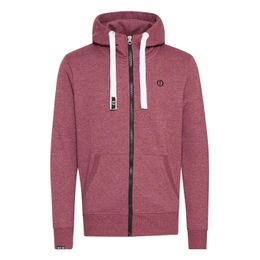 !Solid Kapuzensweatjacke SOLID "Kapuzensweatjacke SDBenn", Herren, Gr. L, rot (wine r mel), Obermaterial: 50% Baumwolle CO. 50% Polyester PES., Sweatjacken