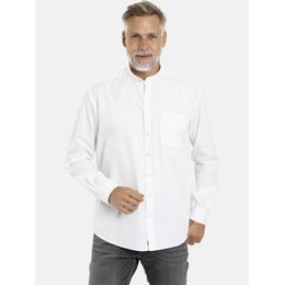 Langarmhemd Jan Vanderstorm "Doppelpack Hemd HEIMIR", Herren, Gr. XXL, wei&szlig; (wei&szlig; blau), Obermaterial: 100% Baumwolle CO., unifarben, comfort fit normal, Hemden