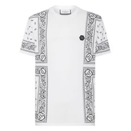 T-Shirt Philipp Plein "Paisley", Jungen, Gr. 3XL, 01, wei&szlig;, Obermaterial: 100% Baumwolle, Shirts T-Shirt