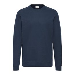 !Solid Longpullover SOLID "Sweater SDAula", Herren, Gr. M, blau (insignia blau), Obermaterial: 65% Polyester PES. 35% Baumwolle CO., Pullover Longpullover