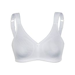 Sassa Mode Sport-BH SASSA "Sport BH ohne B&uuml;gel SPORTS BRAS", Damen, Gr. 75, Cup C, wei&szlig;, Stoff, Obermaterial: 82% Polyamid PA. 18% Elasthan EL., BHs Sport-BH