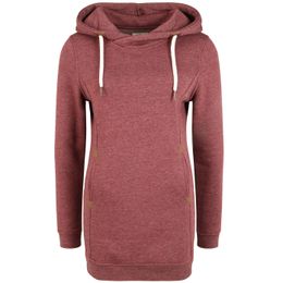 Kapuzenpullover oxmo "Hoodie OXVicky", Damen, Gr. M, rot (wine r mel), Obermaterial: 80% Polyester PES. 20% Baumwolle CO., Sweatshirts Kapuzenpullover