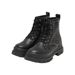 Stiefel Buffalo "Buffalo ASPHA RLD STUD - VEGAN NAPPA", Damen, Gr. 41, schwarz, Polyurethan, unifarben, Schuhe Stiefel