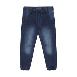 5-Pocket-Jeans Minymo "5-Pocket-Jeans MIJeans", Jungen, Gr. 92, N-Gr, blau (dunkelblau denim), Obermaterial: 80% Baumwolle CO. 19% Polyester PES. 1% Elasthan EL., Jeans 5-Pocket-Jeans