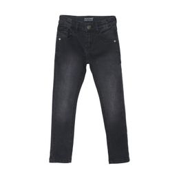 5-Pocket-Jeans Minymo "5-Pocket-Jeans MIJeans", Jungen, Gr. 116, N-Gr, grau (grau schwarz), Obermaterial: 80% Baumwolle CO. 19% Polyester PES. 1% Elasthan EL., Jeans 5-Pocket-Jeans