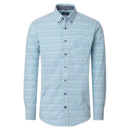 Langarmhemd Casamoda "Casamoda Freizeithemd Print", Herren, Gr. XXL, Normalgr&ouml;&szlig;en, gr&uuml;n, 100% Baumwolle, bedruckt, comfort fit, Hemden