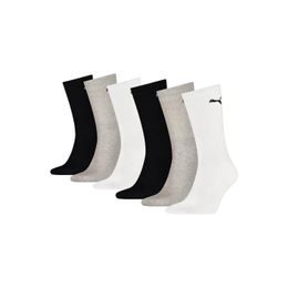 Kurzsocken Puma "Socken 6er Pack", Herren, Gr. 35-38, bunt (schwarz, wei&szlig;, grau), Obermaterial: 74% Baumwolle CO. 21% Polyester PES. 3% Polyamid PA. 2% Elasthan EL., Socken