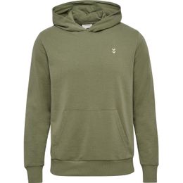 Kapuzensweatshirt Hummel "HMLPULSE SWEAT HOODIE", Herren, Gr. M (48/50), deep lichen gr&uuml;n, Obermaterial: 60% Baumwolle, 40% Polyester, normal normal, Sweatshirts, normale Passform, mit Kapuze, mit angesetztem B&uuml;ndchen