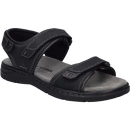 Sandale Josef Seibel "Marlon 05, schwarz", Herren, Gr. 41, schwarz, Obermaterial: 80% Rindsleder Leather cow. 20% Textilmaterial TEXMAT., Schuhe Sandale