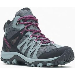 Wanderschuh Merrell "ACCENTOR 3 SPORT MID GORETEX", Damen, Gr. 37, grau (grau, mint), Synthetik, Textil, Schuhe Wanderschuh, wasserdicht