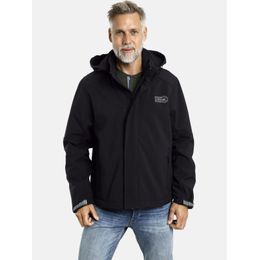 Softshelljacke Jan Vanderstorm "Softshelljacke MENNE", Herren, Gr. 64, schwarz, Obermaterial: 97% Polyester COOLMAX PES(Coolmax). 3% Elasthan EL., Jacken Softshelljacke