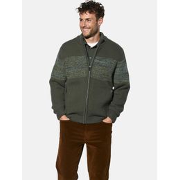 Strickjacke Babista "Outdoor Strickjacke BRUSITATI", Herren, Gr. L, gr&uuml;n (oliv), Obermaterial: 70% Polyacryl PAN. 30% Wolle mw., Strickjacken Strickjacke
