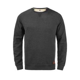 Longpullover Blend "Sweatshirt BHAlex", Herren, Gr. L, grau (charcoal), Obermaterial: 60% Baumwolle CO. 40% Polyester PES., Sweatshirts Longpullover