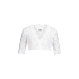 N&uuml;bler Dirndlbluse N&Uuml;BLER "Dirndlbluse 3/4 Arm Laura", Damen, Gr. 38, wei&szlig;, Obermaterial: 89% Polyacryl PAN recyc.. 11% Elasthan EL., Blusen Dirndlbluse