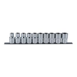 KS Tools 1/2" CHROMEplus Sechskant-Stecknuss-Satz, 10-teilig, (918.0650)