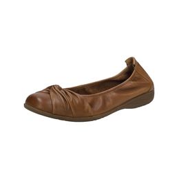 Ballerina Josef Seibel "Josef Seibel Ballerinas Nappaleder", Damen, Gr. 41, beige, Nappaleder, Schuhe Ballerina