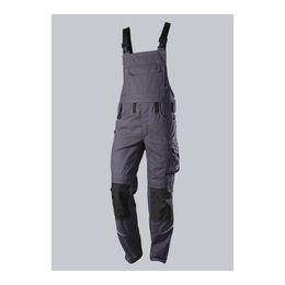 BP&reg; Komfort-Latzhose mit Reflexelementen und Kniepolstertaschen, dunkelgrau/schwarz, Gr. 52, L&auml;nge n (1804-720-5332-52-n)