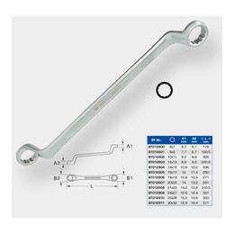 Brilliant Tools Doppel-Ringschl&uuml;ssel, gekr&ouml;pft, 12 x 13 mm (BT012903)
