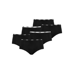Panty Puma "Panty 6er Pack", Damen, Gr. L, schwarz, Obermaterial: 95% Baumwolle CO. 5% Elasthan EL., Unterhosen Panty