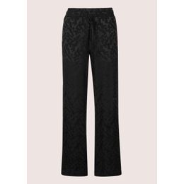 Madeleine Mode Stoffhose MADELEINE "Hose Jacquard-Hose zum Schl&uuml;pfen", Damen, Gr. 40, N + K Gr, schwarz, Obermaterial: 100% Viskose CV., Modern, normal, Hosen Stoffhose