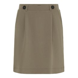 Minirock oxmo "Minirock BMMTAYRA SKIRT", Damen, Gr. M, braun (bungee cord), Obermaterial: 95% Polyester PES. 5% Elasthan EL., R&ouml;cke Minirock