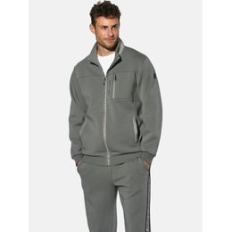 Sweatjacke Babista "Sweatjacke GASPARO", Herren, Gr. M, gr&uuml;n (oliv), Obermaterial: 48% Polyester COOLMAX PES(Coolmax). 46% Baumwolle CO. 6% Elasthan EL., Sweatjacken Sweatjacke