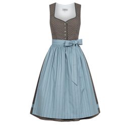 N&uuml;bler Dirndl N&Uuml;BLER "Midi Dirndl Felicitas", Damen, Gr. 36, EURO, braun, Obermaterial: 100% Polyester PES., Kleider