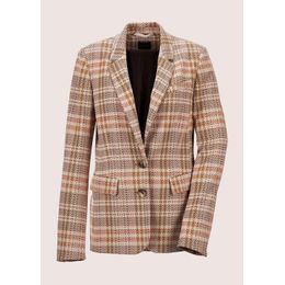 Madeleine Mode Jackenblazer MADELEINE "Blazer Zweireihiger Blazer", Damen, Gr. 44, beige (berber, multicolor), Obermaterial: 45% Polyester PES. 45% Viskose CV. 9% Polyamid PA. 1% Elasthan EL., Blazer