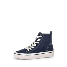 Sneaker Gabor "Sneaker high Rauleder", Damen, Gr. 38, blau, Schuhe Sneaker