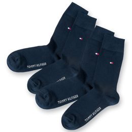 Tommy Hilfiger Socken M&auml;dchen Gr&ouml;&szlig;e 35/38 dunkelblau / rot / wei&szlig;