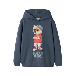 name it Sweatshirt 'NKMDOBS' Jungen Gr&ouml;&szlig;e 122/128 sand / navy / rot / wei&szlig;