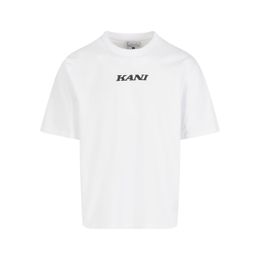 T-Shirt Karl Kani "Karl Kani Retro Patch Print T-Shirt", Damen, Gr. M, wei&szlig;, 100% Baumwolle, bedruckt, normal, Rundhals, Shirts T-Shirt