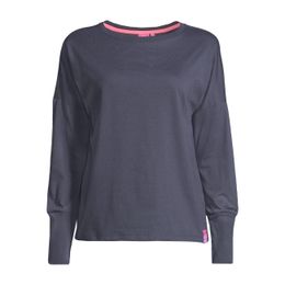 Langarmshirt SALZHAUT "Longsleeve SMAAK", Damen, Gr. S, blau (navy), Obermaterial: 50% Baumwolle CO. 50% Polyester PES., Shirts Langarmshirt