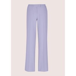 Madeleine Mode Stoffhose MADELEINE "B&uuml;gelfaltenhose Palazzohose mit Teildehnbund", Damen, Gr. 22, N + K Gr, hellamethyst, Obermaterial: 68% Polyester PES. 28% Viskose CV. 4% Elasthan EL., Hosen Stoffhose