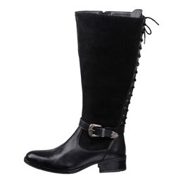 Weitschaftstiefel sheego by Joe Browns, Damen, Gr. 43, XL-Schaft, schwarz, Leder, Schuhe Weitschaftstiefel