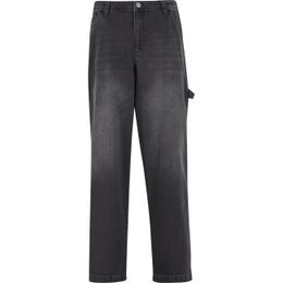 Bequeme Jeans DEF "DEF DEF Loose Fit Jeans", Herren, Gr. 32, Normalgr&ouml;&szlig;en, anthra washed, 100% Baumwolle, unifarben, Jeans