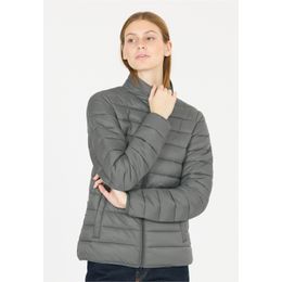 Outdoorjacke WHISTLER "Arubi", Damen, Gr. 38, grau (dunkelgrau), 100% Polyamid, kariert, normal, hoch geschlossener Ausschnitt, Jacken Outdoorjacke, mit leichter F&uuml;llung