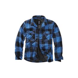 Funktionsmantel Brandit "Brandit Herren Lumberjacket", Herren, Gr. 6XL, schwarz, blau, 100% Baumwolle, M&auml;ntel
