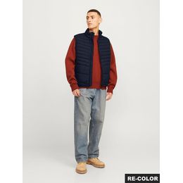 Jack & Jones Jack & Jones Steppweste in Dunkelblau - 48% | Gr&ouml;&szlig;e XXL | Herrenjacken