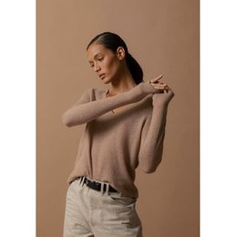 Perfect Cashmere Kaschmir-Pullover "Shannon" in Beige - 60% | Gr&ouml;&szlig;e L | Damen-pullover-cardigans