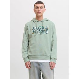 Jack & Jones Jack & Jones Hoodie "Geplas" in Gr&uuml;n - 50% | Gr&ouml;&szlig;e L | Herren-sweatshirts-jacken
