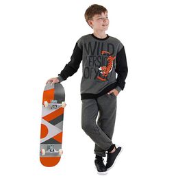 Denokids 2tlg. Outfit in Anthrazit - 65% | Gr&ouml;&szlig;e 104 | Kinder-sweatshirts-jacken